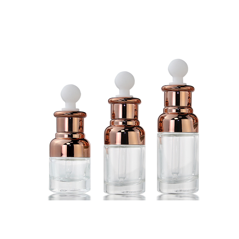 China RB-R-00209 luxury 20ml 30ml 50ml serum lotion bottle rose gold ...